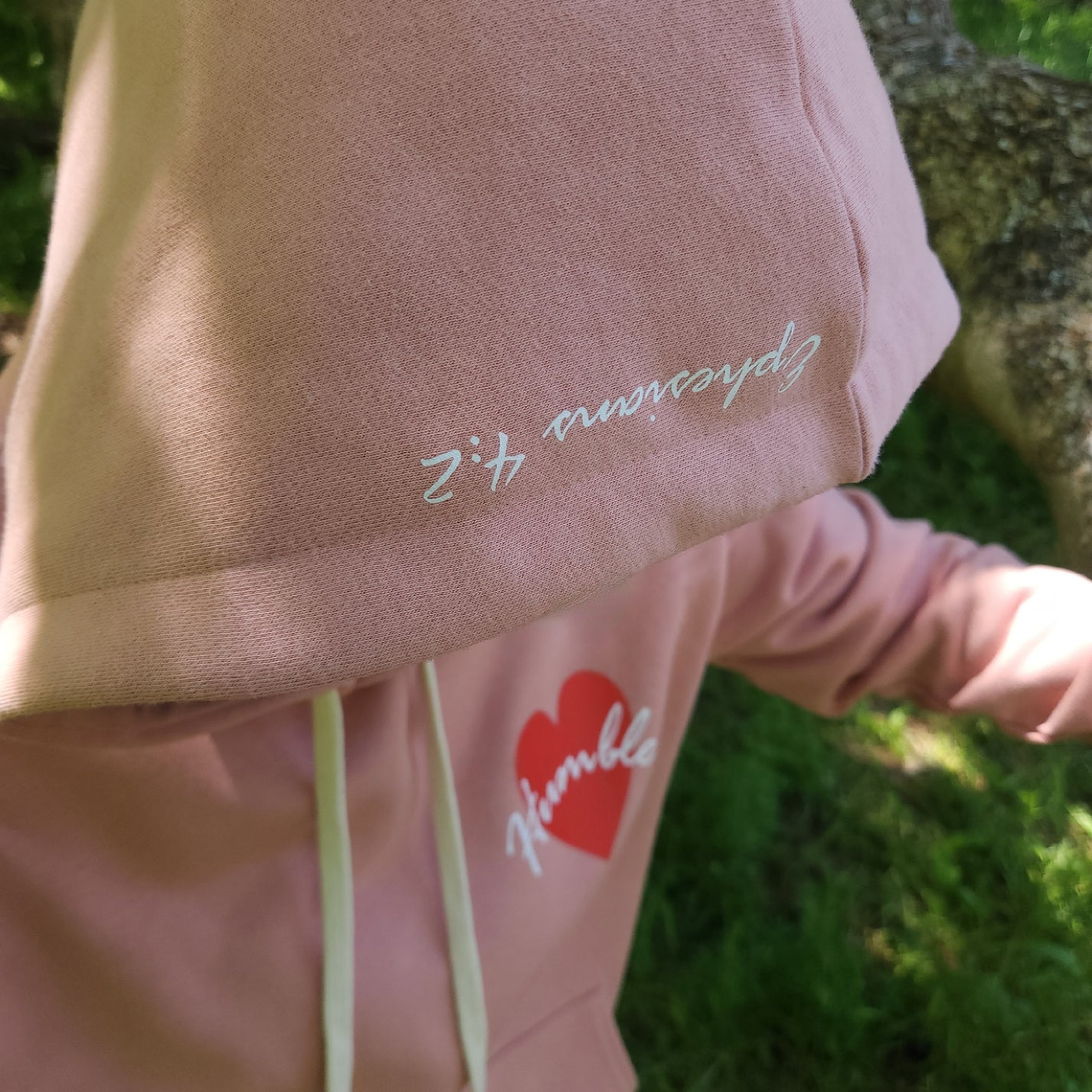 Humble Heart Hoodie, hooded sweatshirt, hoodie, Pink hoodie – Saint Raphael Apparel